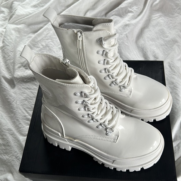 Dolls Kill | Shoes | Frosty Start Some Gossip Combat Boots | Poshmark